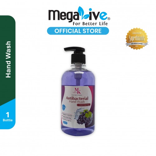 MK hygienix Antibacterial Hand Wash Grape Fragrance (500ML)