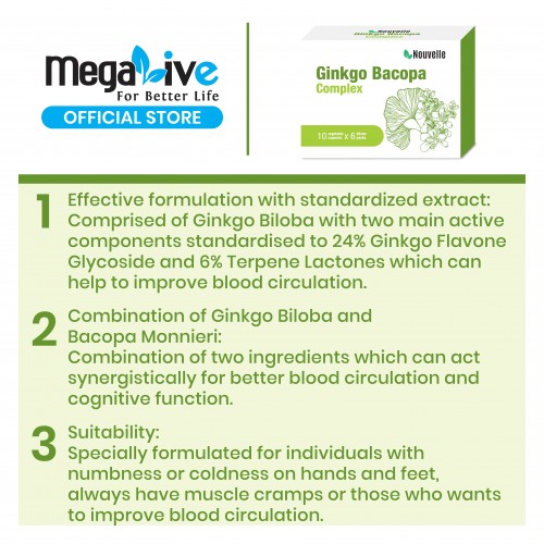 Nouvelle Ginkgo Bacopa Complex